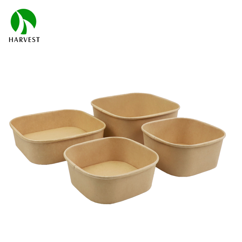 Harvest Food Packaging- KS Series Disposable Kraft Paper Square Box ...